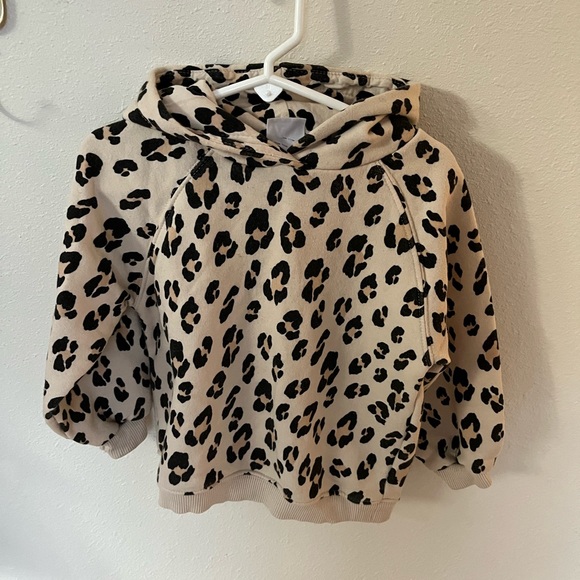 Zara | Shirts & Tops | Zara Leopard Print Hoodie 23 Year | Poshmark